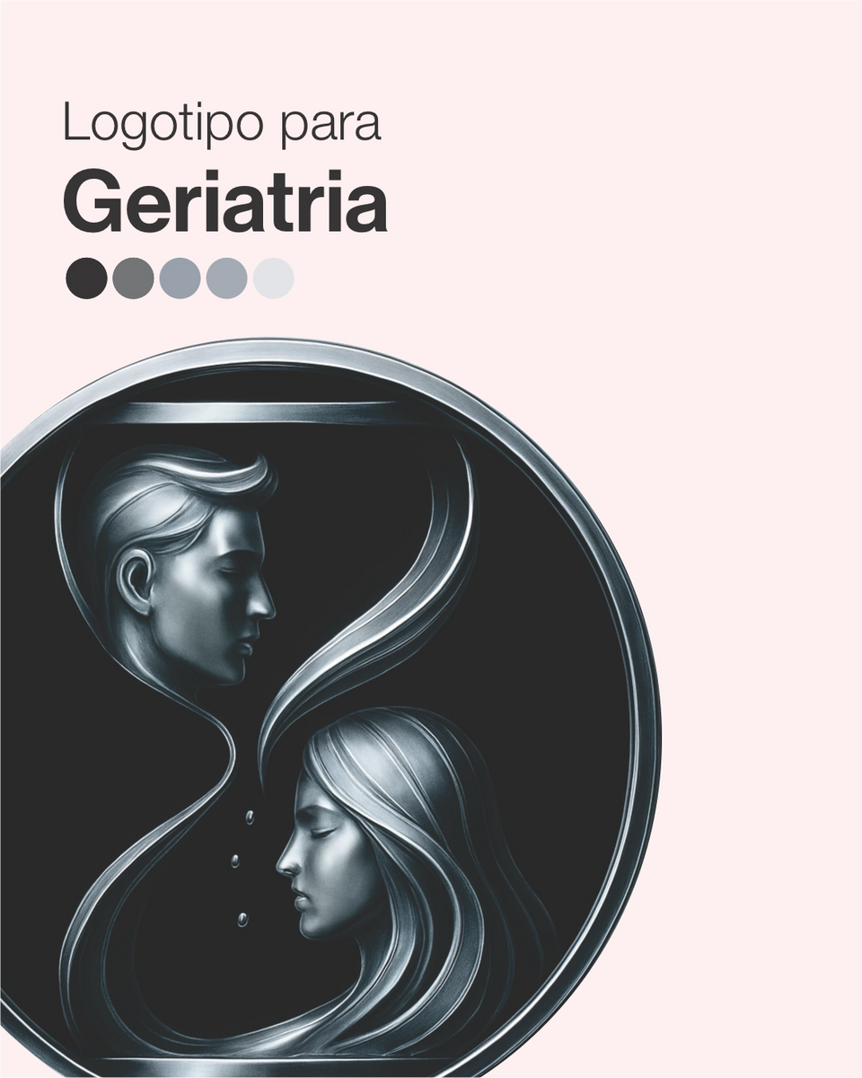 Logotipo e identidade visual para geriatria e gerontologia
