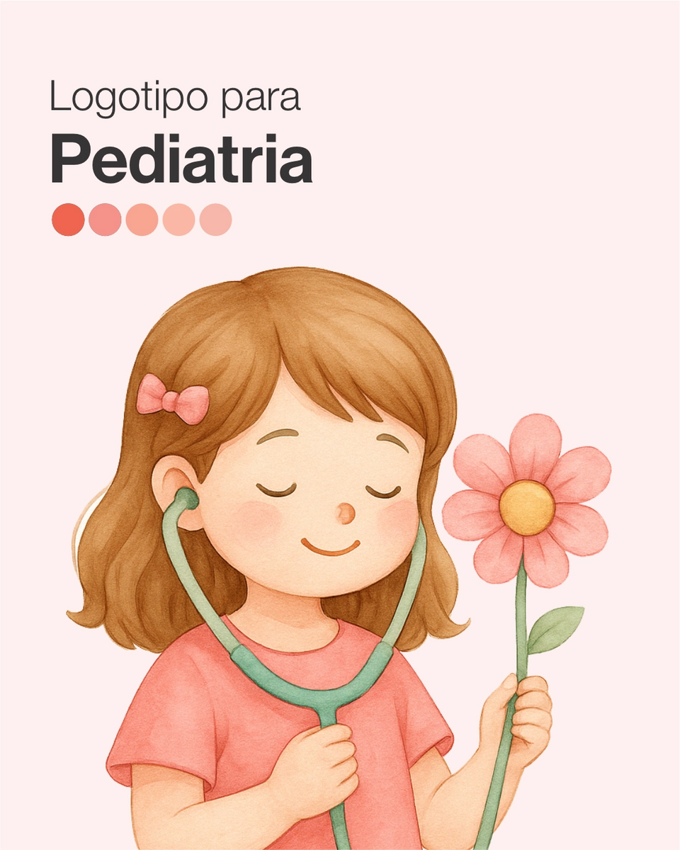Logotipo e identidade visual para pediatras