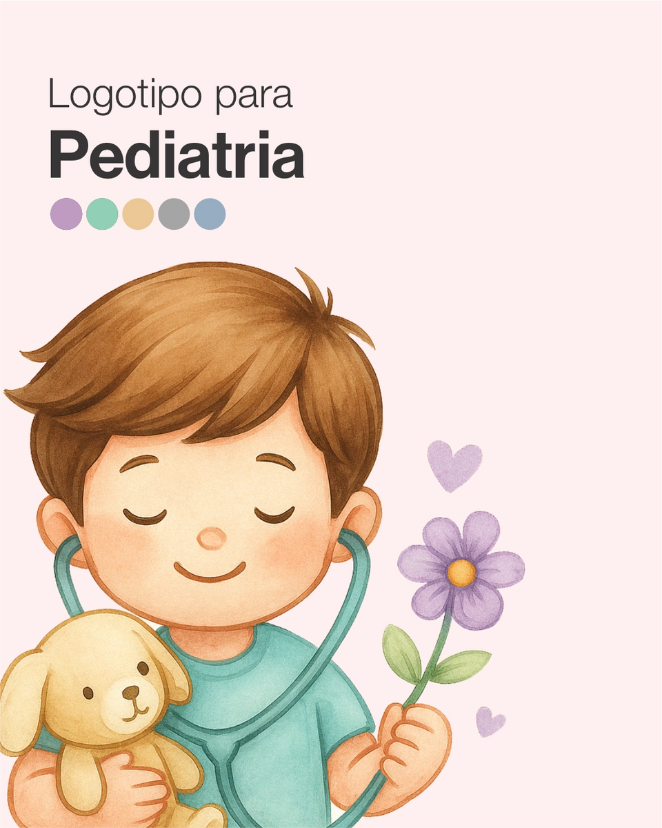 Logotipo e identidade visual para pediatras