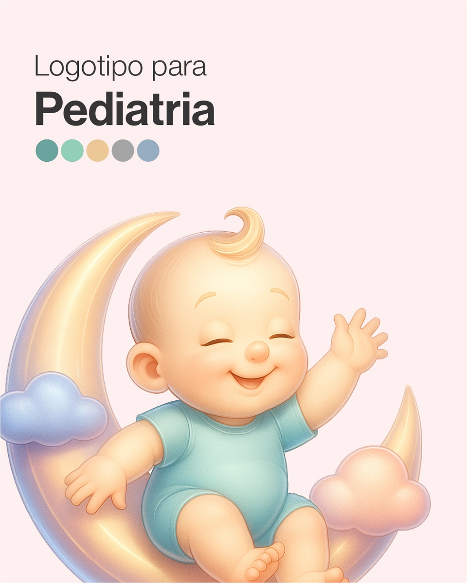 Logotipo Pediátrico Exclusivo para Médicos | Med Logos